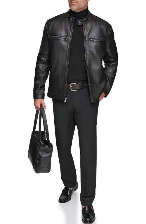 Andrew Marc Leather Moto Jacket