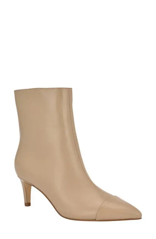 Calvin Klein Pointed Toe Bootie - Natural