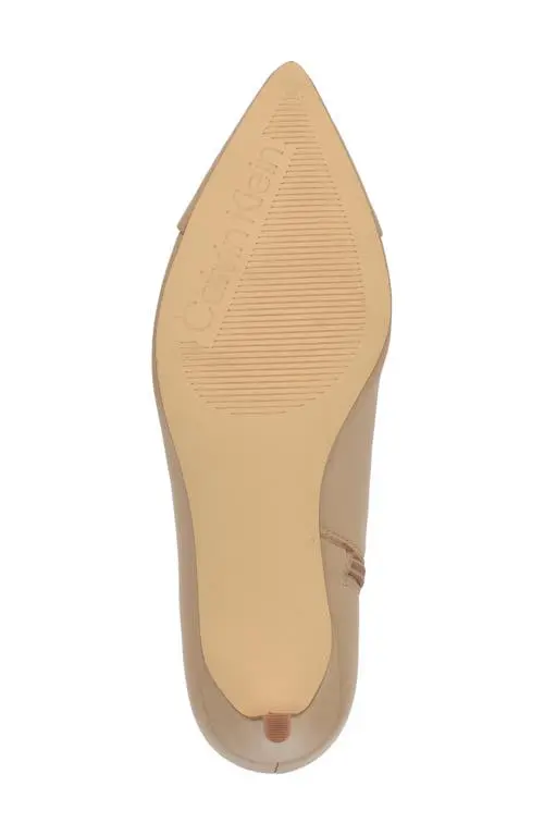Calvin Klein Pointed Toe Bootie - Natural