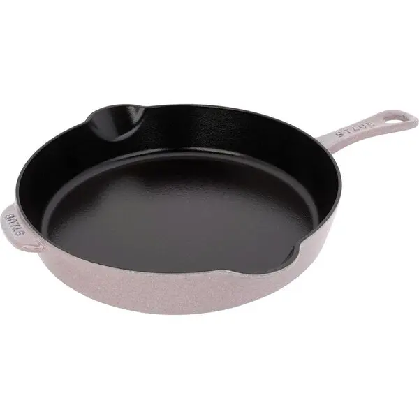 STAUB 11-inch Enameled Cast Iron Traditional Deep Skillet - Lilac