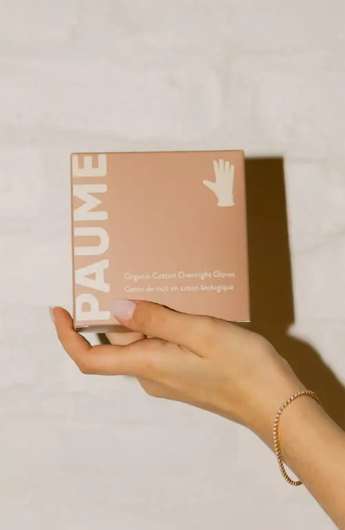 PAUME Cotton Overnight Gloves - Beige