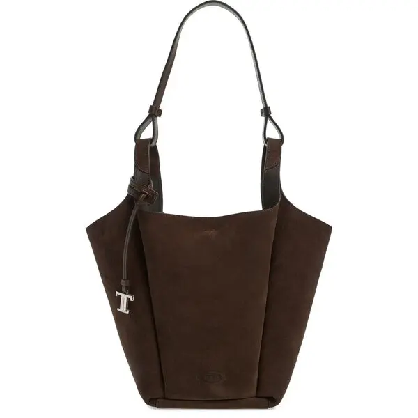 TOD'S Small Api Suede Shoulder Bag