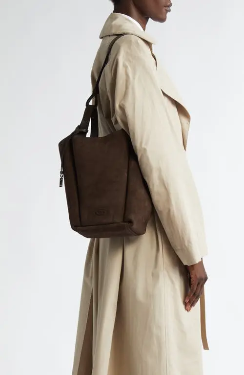 TOD'S Small Api Suede Shoulder Bag
