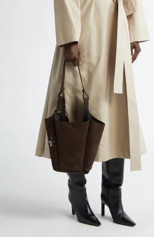 TOD'S Small Api Suede Shoulder Bag