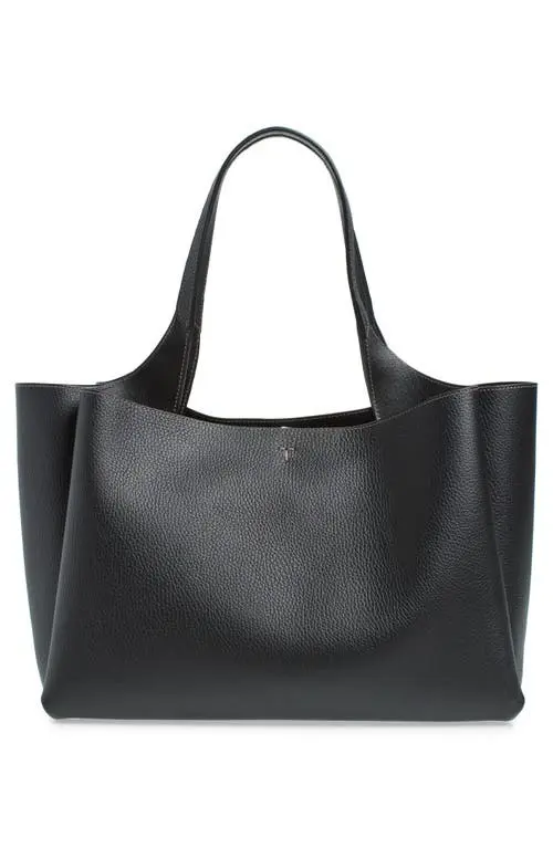 TOD'S Apa Leather Tote - Nero