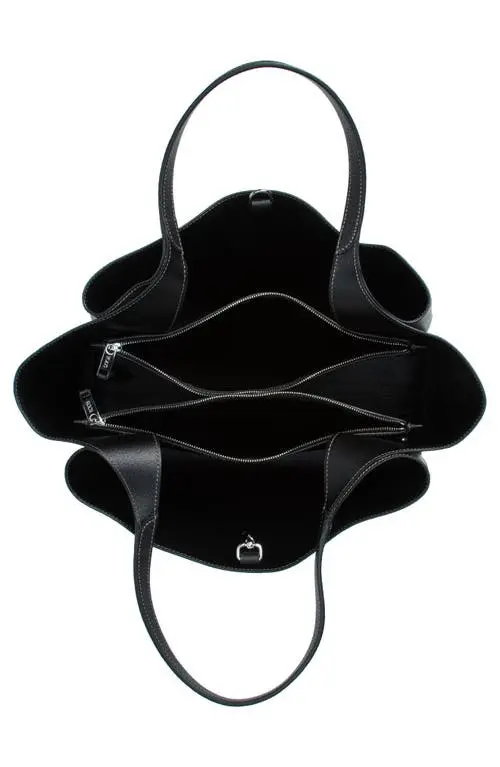 TOD'S Apa Leather Tote - Nero