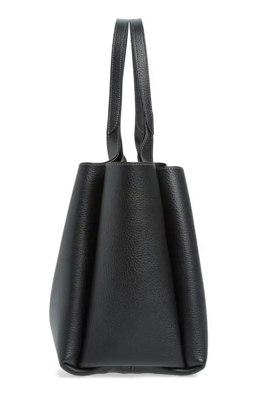 TOD'S Apa Leather Tote - Nero