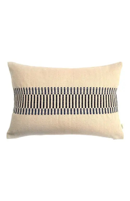 NIMMIT Spor Handwoven Pillowcover Only - Natural / Black