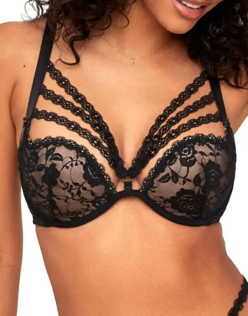 ADORE ME Marcia Push Up Plunge Bra - Black