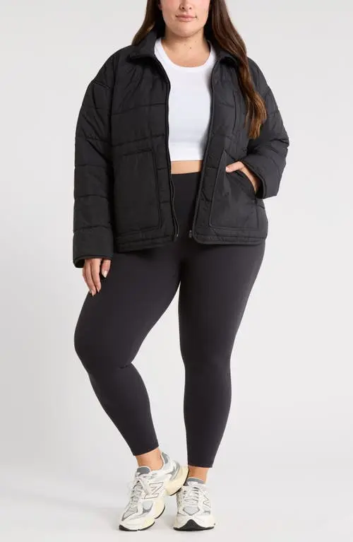 Zella Quilted Packable Jacket - Black