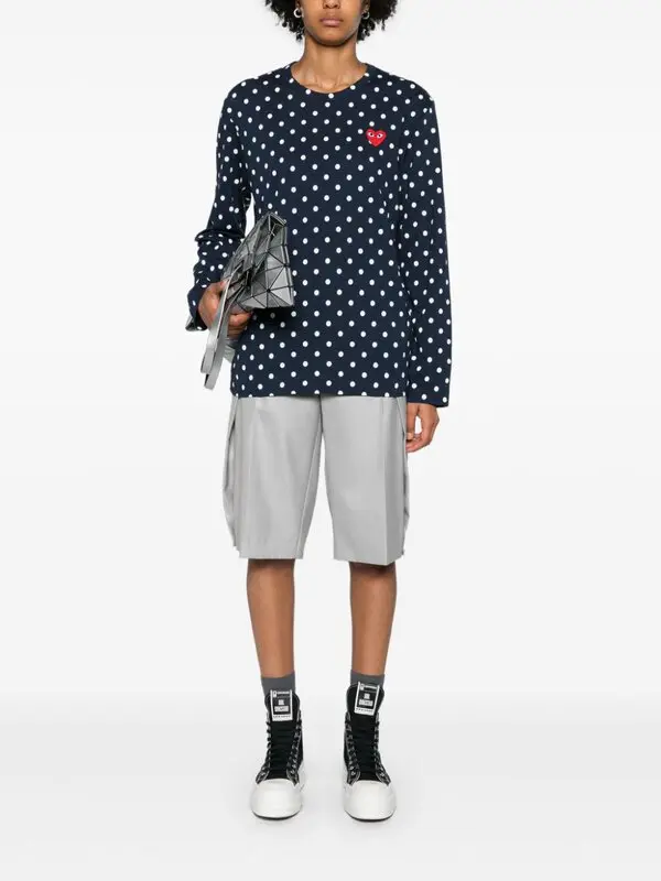 Play Comme Des Garcon Polka-dot T-shirt - Blue