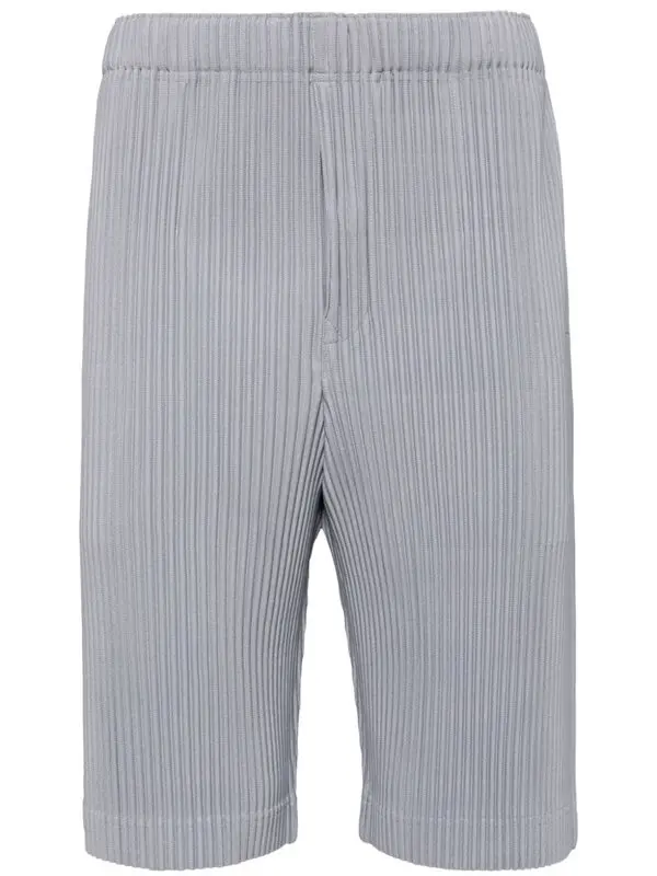 Issey Miyake August Pleated Shorts - Grey