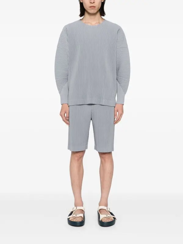 Issey Miyake August Pleated Shorts - Grey