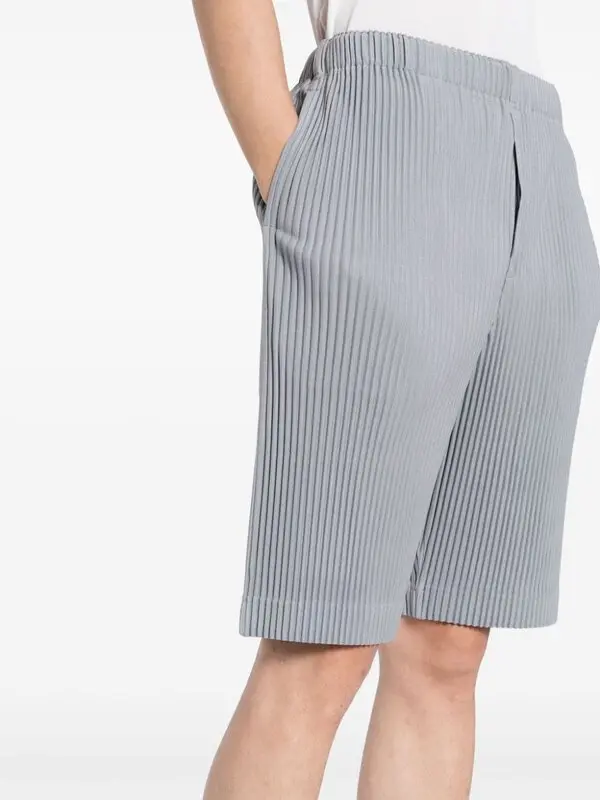 Issey Miyake August Pleated Shorts - Grey