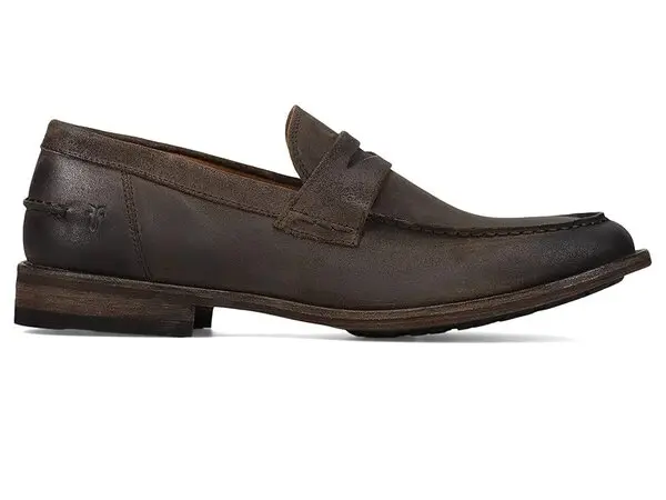 THE FRYE COMPANY Tyler Flex Penny Lace Up Wing Tip Shoes - Brown