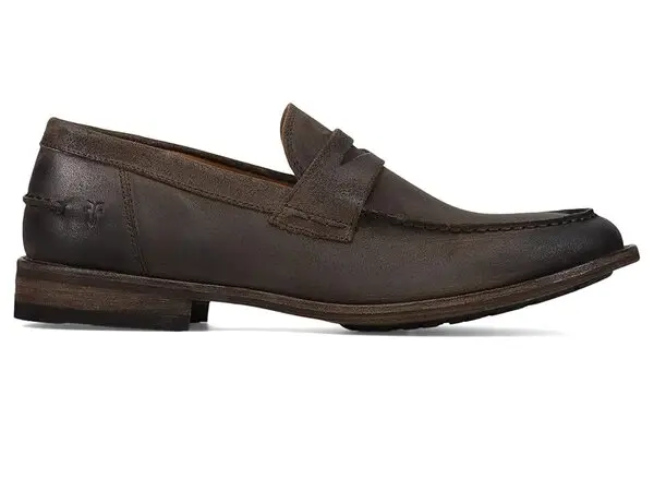 THE FRYE COMPANY Tyler Flex Penny Wing Tip Loafers - Brown