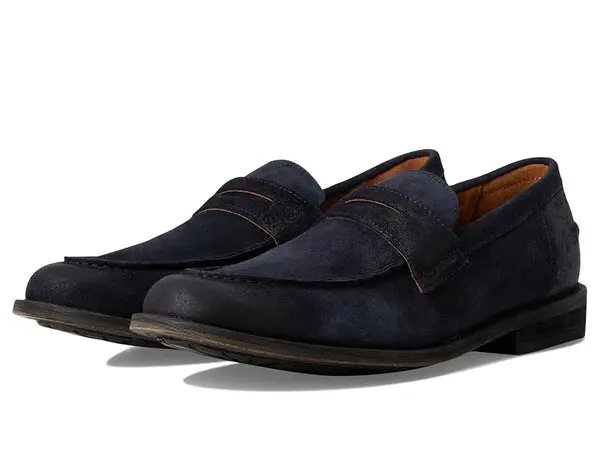 THE FRYE COMPANY Tyler Flex Penny Lace Up Wing Tip Shoes - Midnight