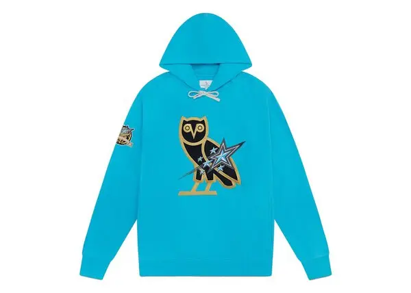 OVO X Scarborough Shooting Stars Og Hoodie - Ocean Blue
