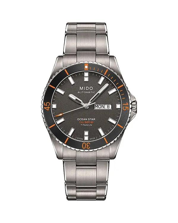 MIDO Ocean Star 200 Watch, 42.5mm - Black/gray