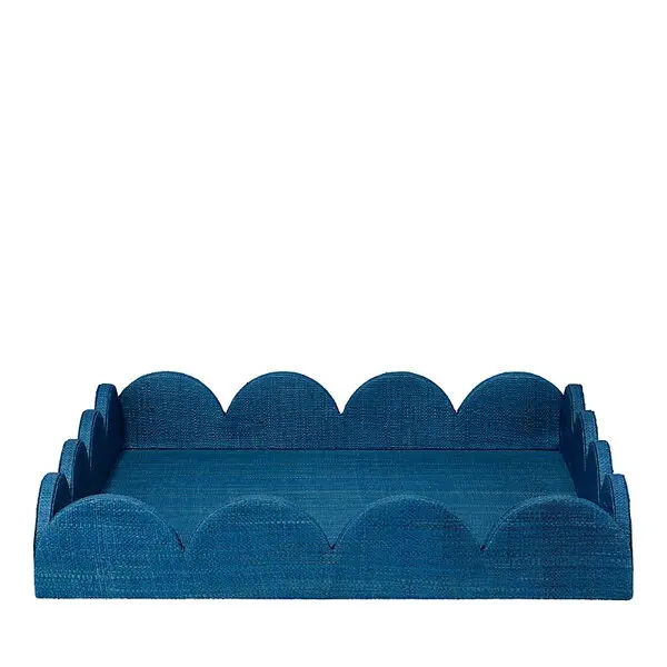 JAMIE YOUNG CO. Wonderland Scalloped Tray - Indigo