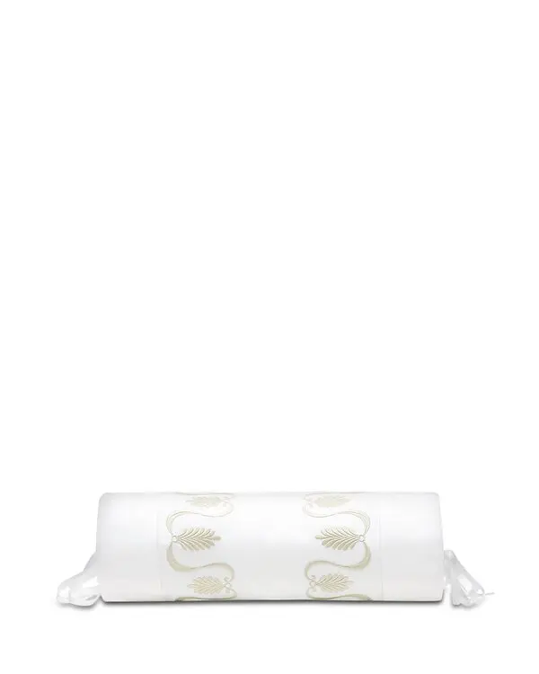 PRATESI Paolina Neckroll Sham - White/sage