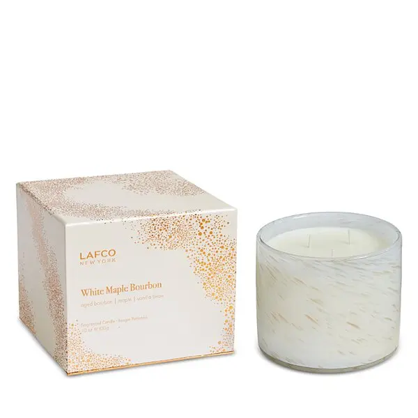 LAFCO Maple Bourbon 3-wick Candle, 30 Oz - White