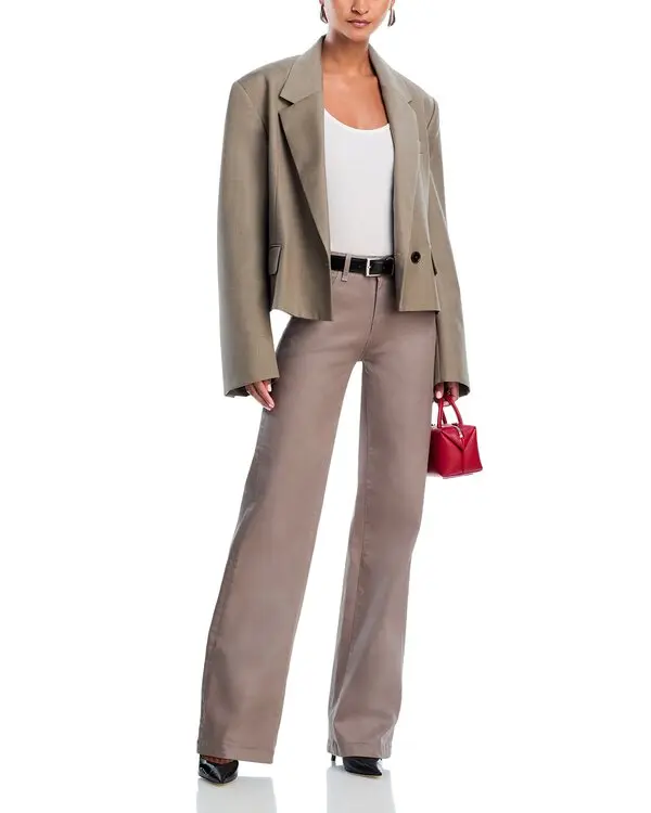 L'Agence Clayton High-rise Wide-leg Jeans - Driftwood