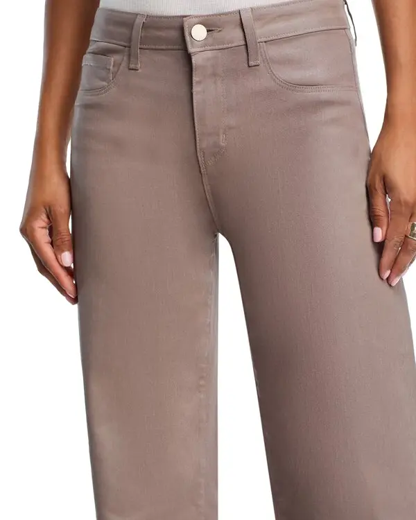 L'Agence Clayton High-rise Wide-leg Jeans - Driftwood