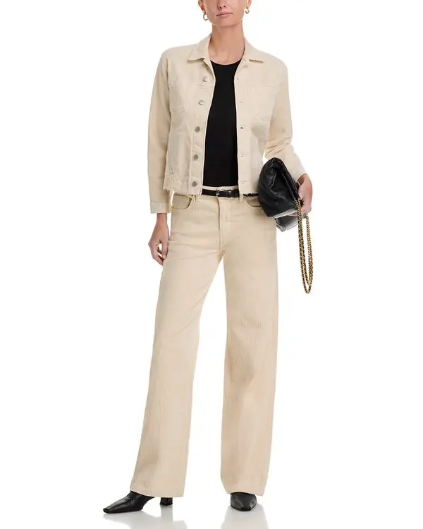 L'Agence Scottie Corduroy Jeans - French Vanilla