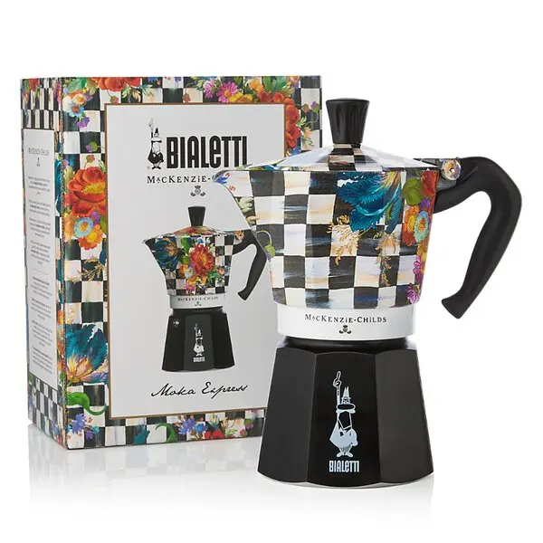 MACKENZIE-CHILDS X Bialetti Courtly Flower Market 6 Cup Moka Pot - No Color