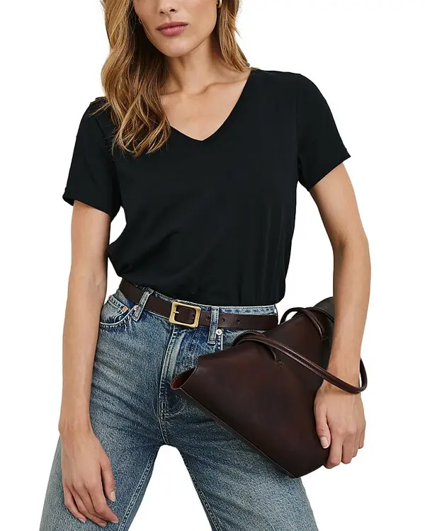 Rails V-neck Short Sleeve Tee