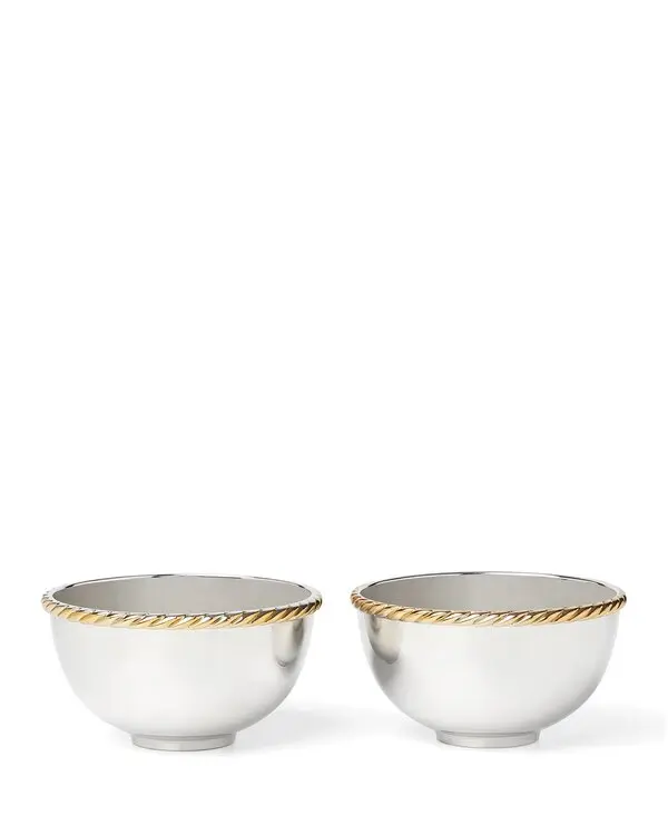 REED & BARTON Roseland Nut Bowl, Set Of 2