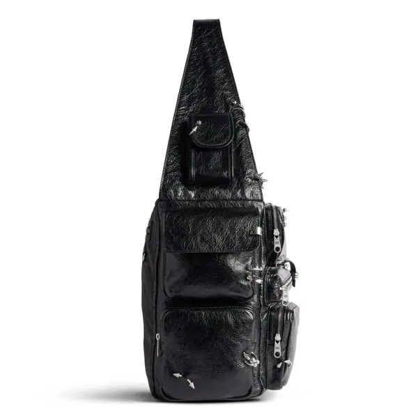 Balenciaga Superbusy Large Sling Bag - Black | Editorialist