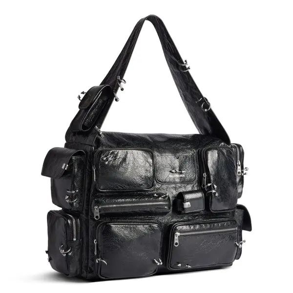 Balenciaga Superbusy Large Sling Bag In Black | Editorialist
