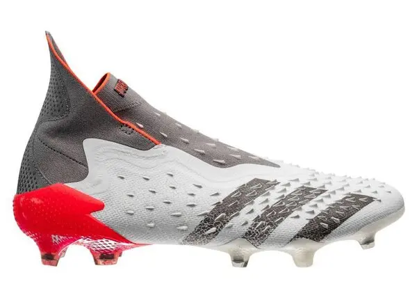 Adidas Predator Freak+ Fg Demonskin - Cloud White/iron Metallic/solar Red