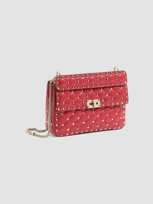 Valentino Garavani Rockstud Spike Shoulder Bag - Rosso Valentino