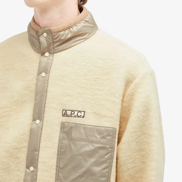A.p.c. Ewan Wool Fleece Jacket