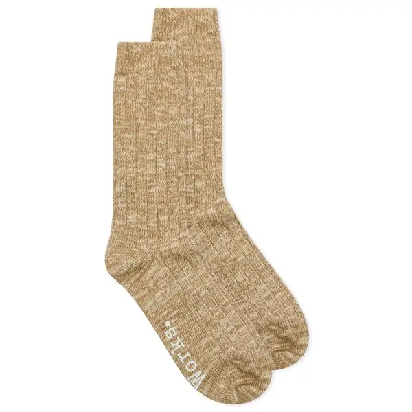 Universal Works Slub Socks - Dark Sand
