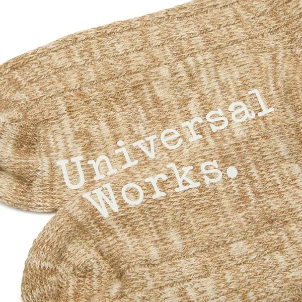 Universal Works Slub Sock - Dark Sand