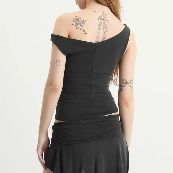 PEACHY DEN Kylie Top - Graphite