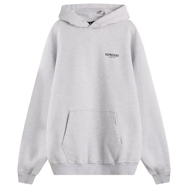 REPRESENT Owners Club Hoodie - Ash Grey/black