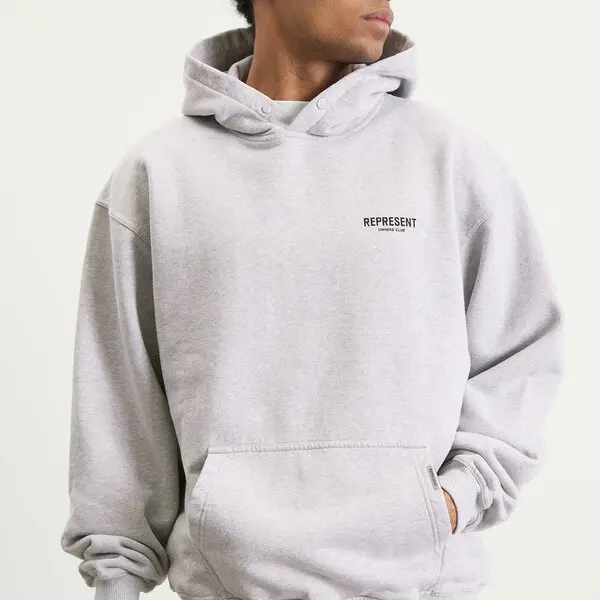 REPRESENT Owners Club Hoodie - Ash Grey/black