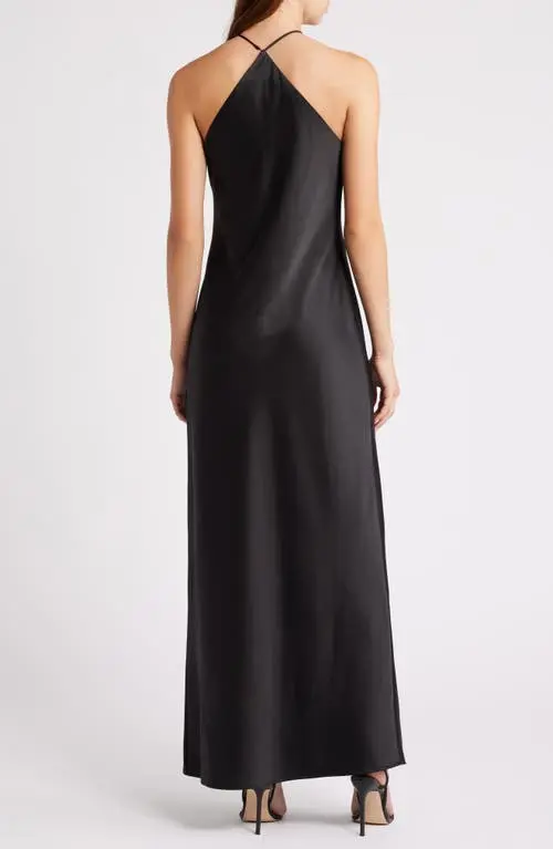 WAYF Araceli Halter Strap Slipdress