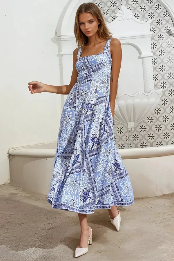 Yumi Kim Sienna Midi Dress - Natural
