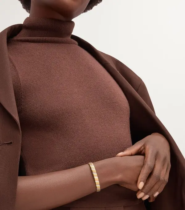 BVLGARI Tubogas Bangle In Yellow, Rose, And White