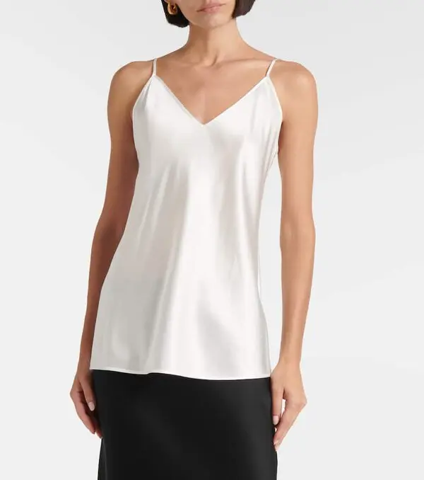 Max Mara Lucca Silk Satin Top