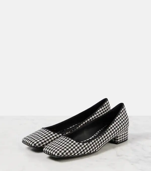 Dolce & Gabbana Houndstooth Pumps - Black