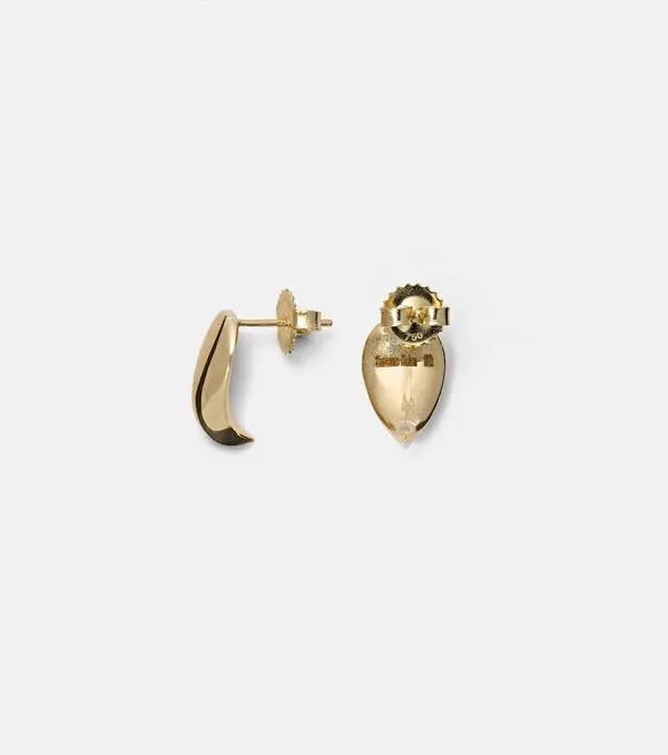 SUZANNE KALAN Curved Claw 18kt Yellow Earrings