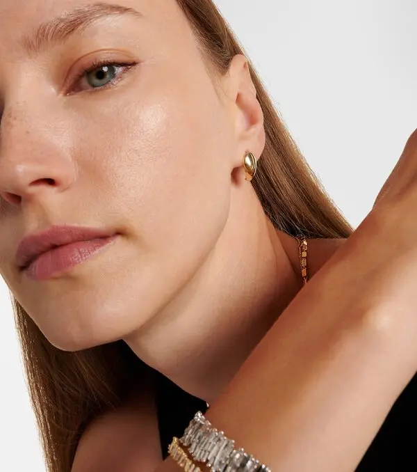 SUZANNE KALAN Curved Claw 18kt Yellow Earrings