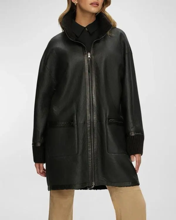 Gorski Reversible Lamb Shearling Jacket